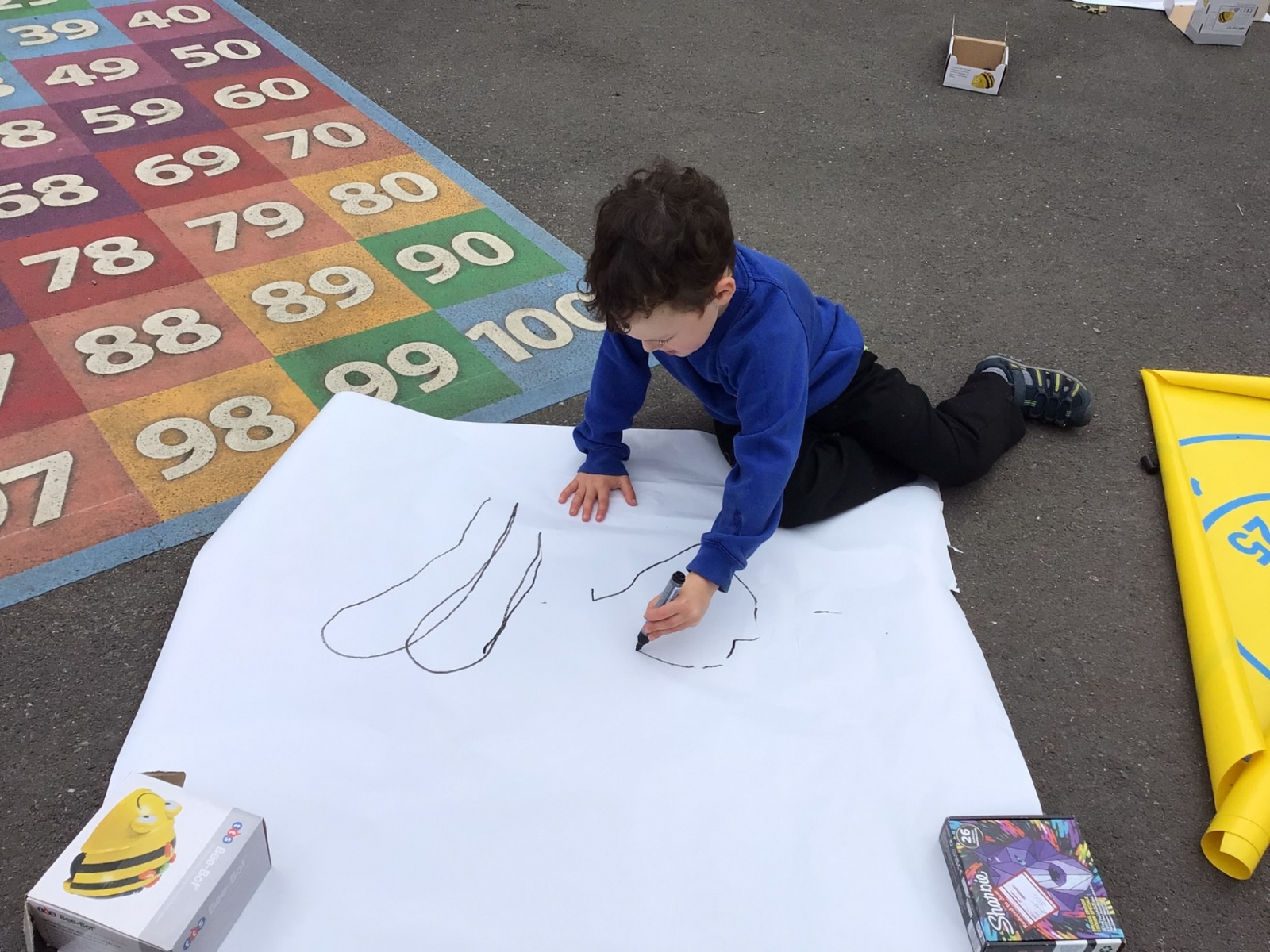 Earl Sterndale C of E Primary School - Making maps for Beebots in EYFS